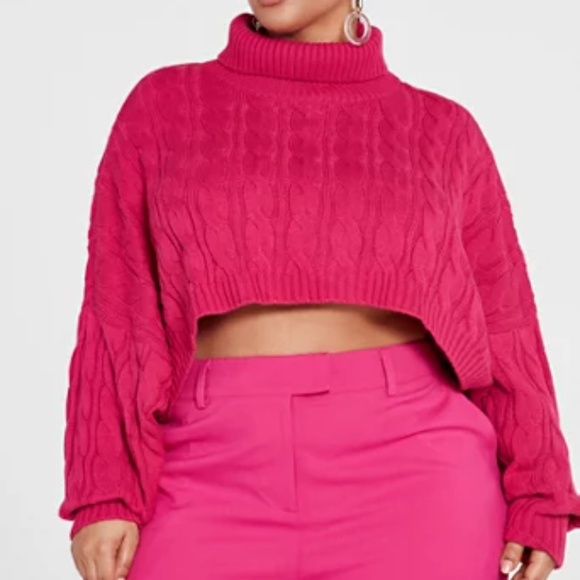 Fashion to Figure | Sweaters | Fashion To Figure Gabi Fresh Burgundy ...